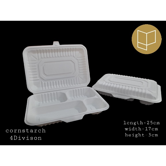 Cornstarch Bento box Lunch box Burger box Take out box (4D 3D 2D) 50 ...