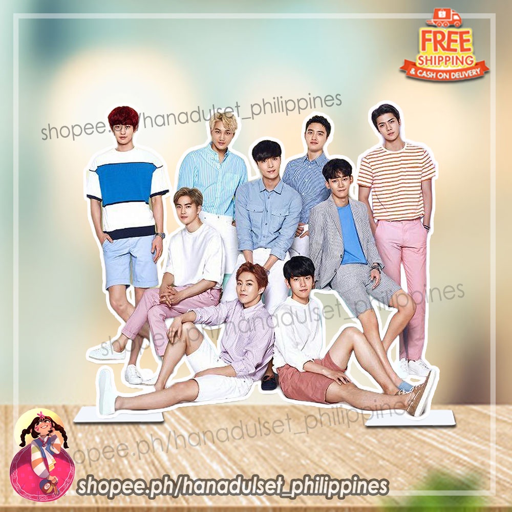 Kpop 5 inches | cake topper Exo Group Standee ♥ Version 8 | Shopee ...