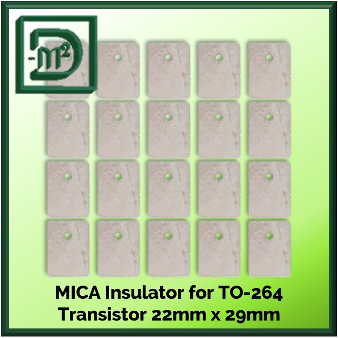 MICA Insulator for TO-264 Transistor 22mm x 29mm (20pcs) | Shopee ...