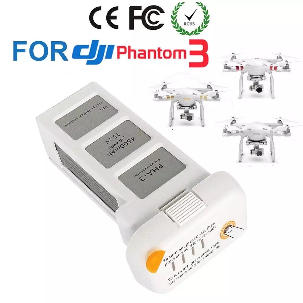 15.2V 4500mAh Drone Battery for DJI phantom 3 Professional/3/Standard ...