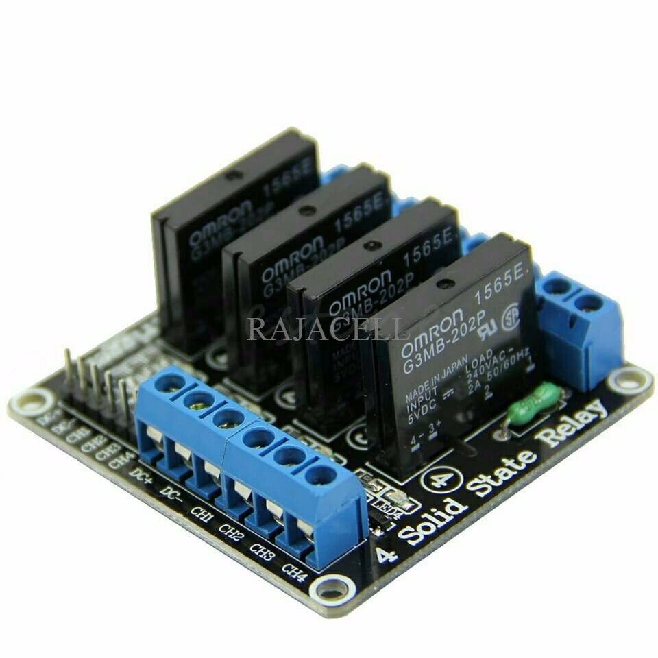 Ssr Solid State Relay Module 4 Channel 5V DC High Level for Arduino ...