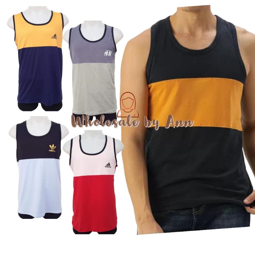 Wholesalebyann Adult Pambahay Plain/Printed Cotton Sando for Men's fit ...