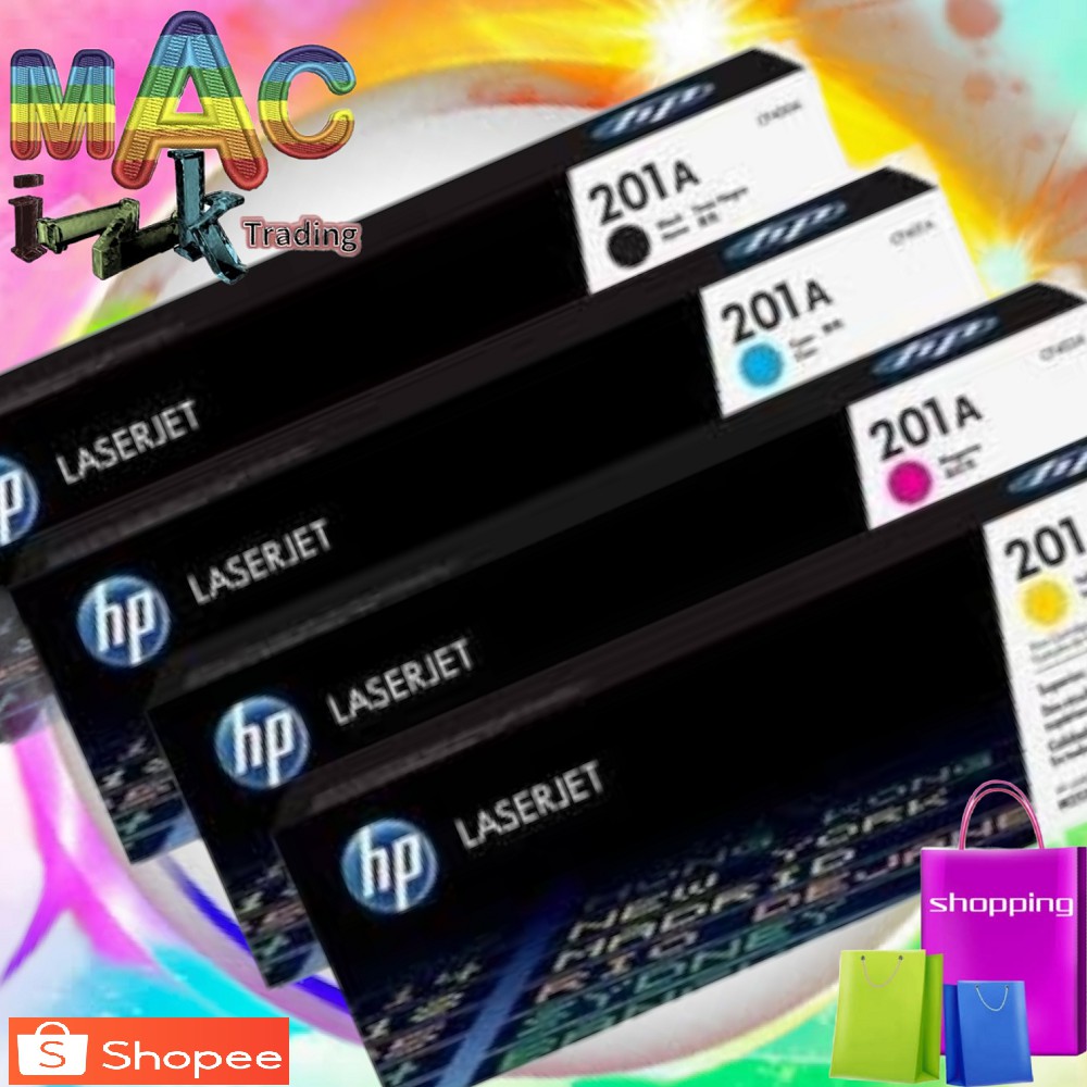 HP 201A Original LaserJet Toner Cartridge Set of 4 Colors | Shopee ...