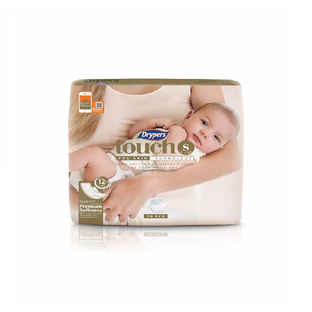 Drypers Touch Mega Pack Diaper S 70 Pieces | Shopee Philippines