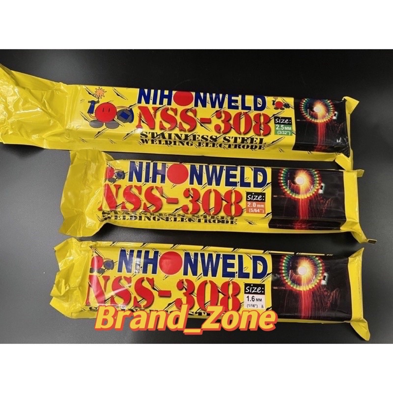 NIHONWELD Stainless Steel Welding Rod Electrode NSS-308 1/16 5/64 1/8 3/32 5/32 - 1 KG | Shopee ...