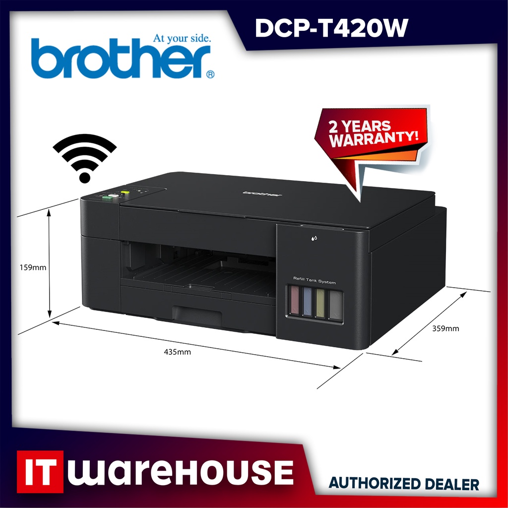 Brother Dcp T420W - Wireless And Mobile 3-In-1 Printer Scanner ...