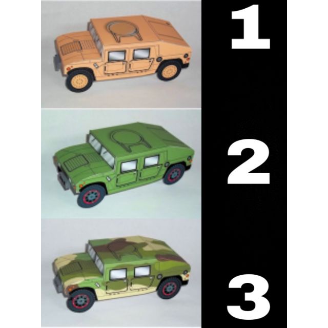 Humvee car paper model | Shopee Philippines
