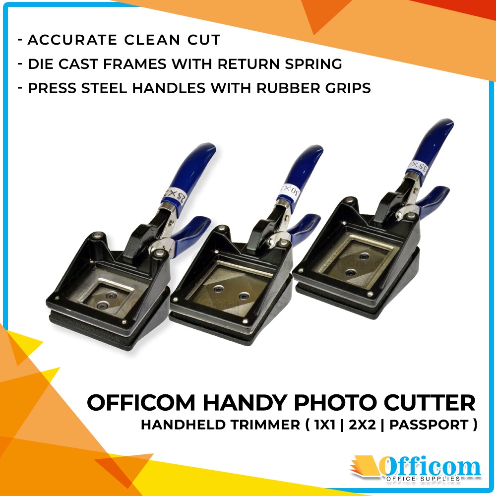 ID Photo Cutter Handheld (1x1 / 2x2 / Passport Size) Heavy Duty ID ...