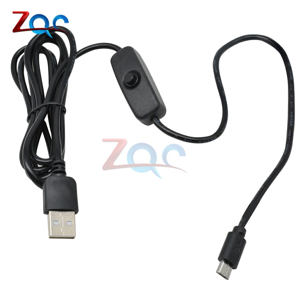 1.5m Micro USB Power Supply Charger Cable Wire with ON/OFF Switch for ...