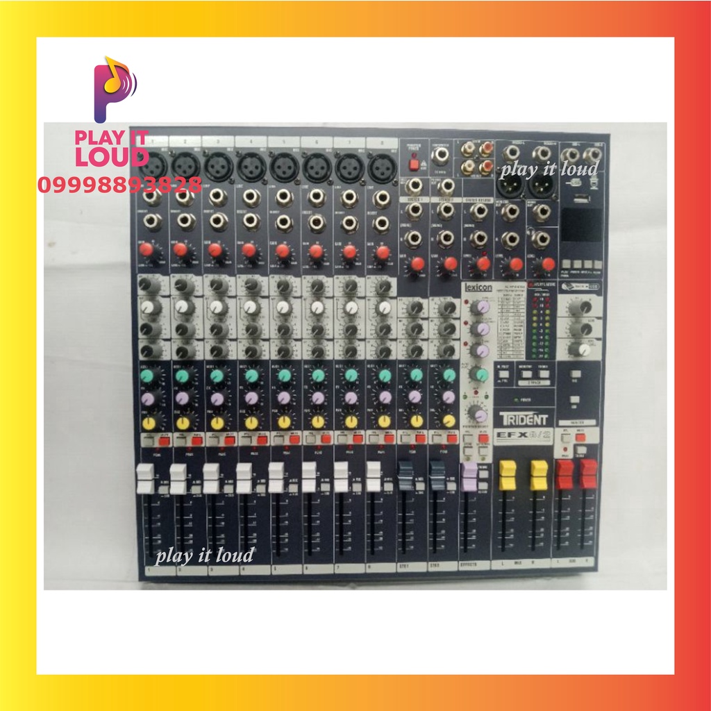 TRIDENT EFX 8/2 CHANNEL PASSIVE MIXER | Shopee Philippines