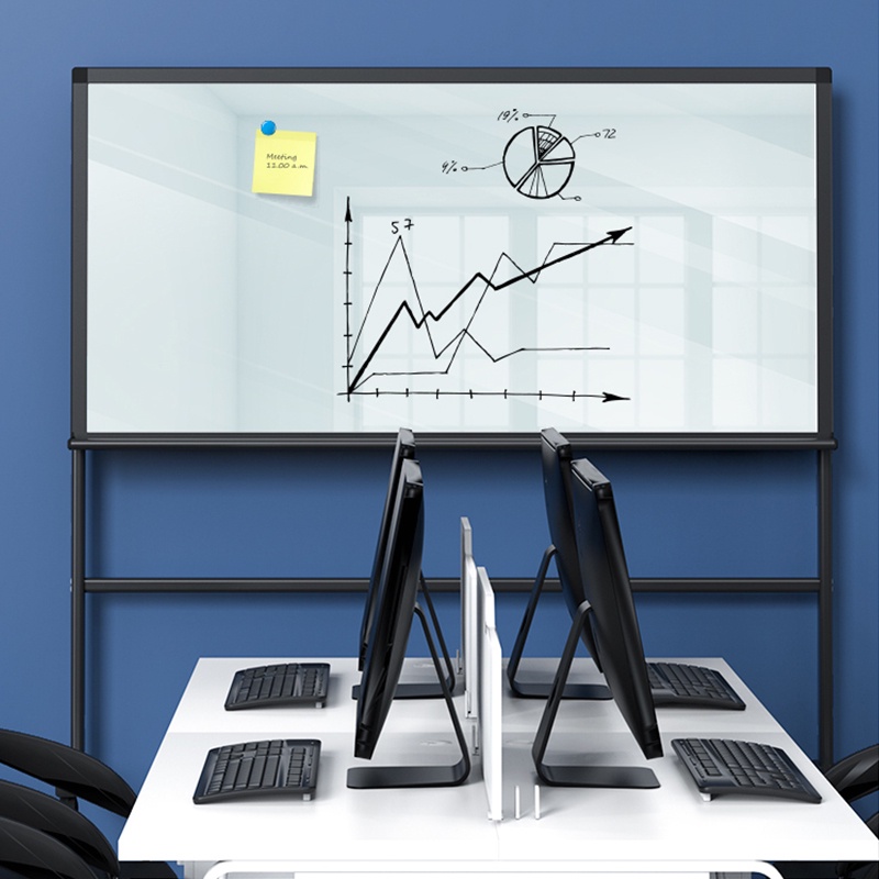 Deli Magnetic Aluminum Whiteboard 150CM*90CM H Type Writing Bulletin ...