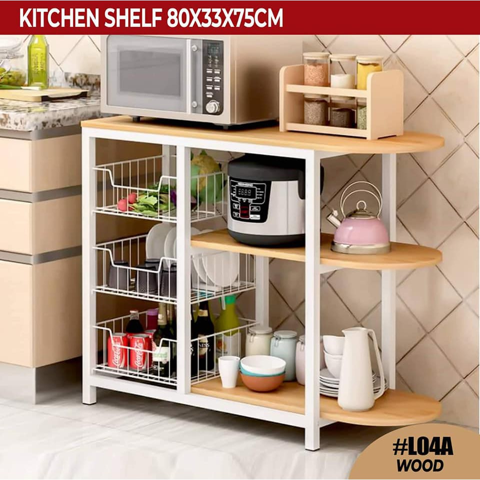 L04A Multi Purpose Kitchen Shelf | Shopee Philippines