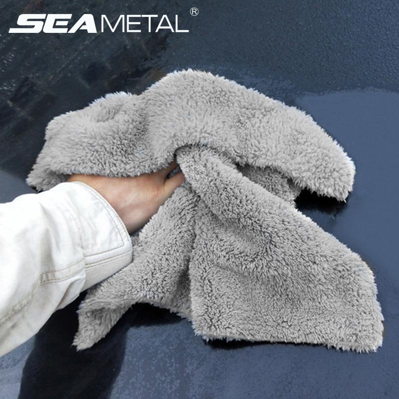 SEAMETAL Microfiber Towel Car Wash Towels Thick Plush Detailing Clean ...