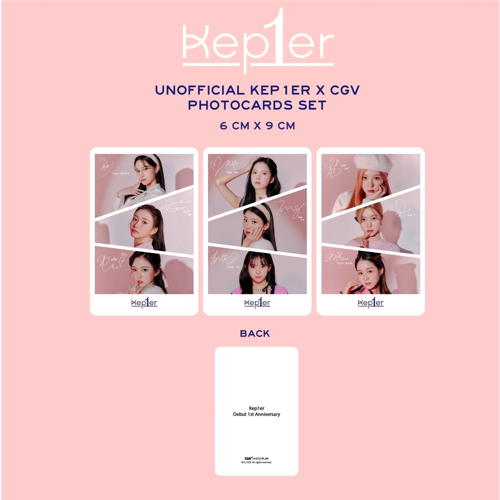 Replica PHOTOCARD KEP1ER CGV XIAOTING YUJIN MASHIRO CHAEHYUN DAYEON HIKARU YOUNGEUN Bahiyihes ...