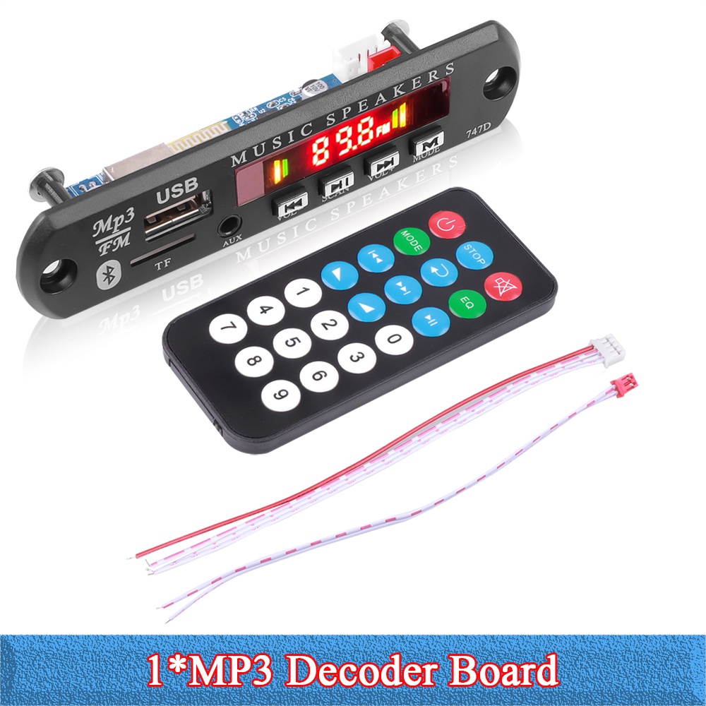 12V Bluetooth Handfree MP3 WMA Decoder Board Bluetooth MP3 Player ...