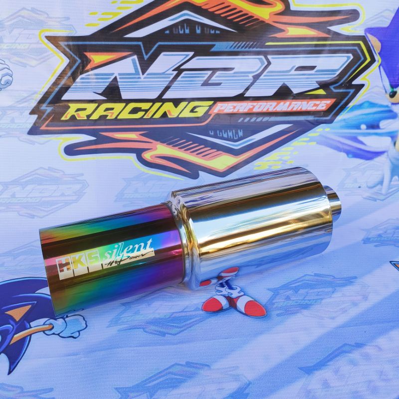 Hks SILENT RAINBOW Car Exhaust UNIVERSAL Cool BASS Sound For All Types ...