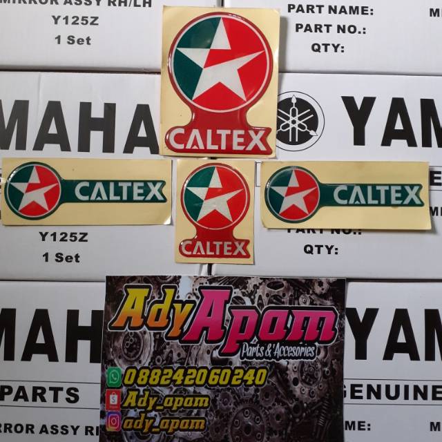 Caltex logo Embossed Emblems | Shopee Philippines