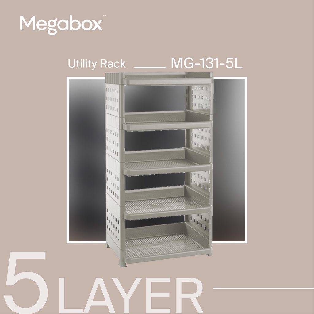 Megabox MG 131-5 Layers Wide Multi-Purpose Rack | Shopee Philippines