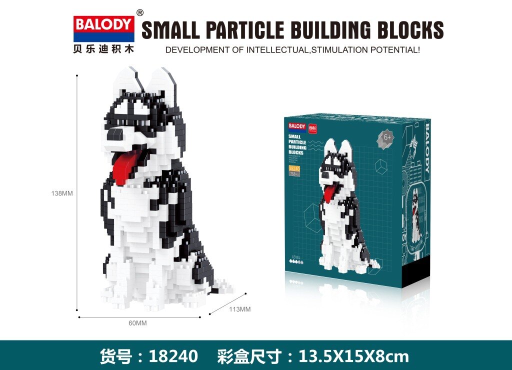 Assembly Mini Blocks Toys Animal Model Corgi Dog Dachshund Diamond ...