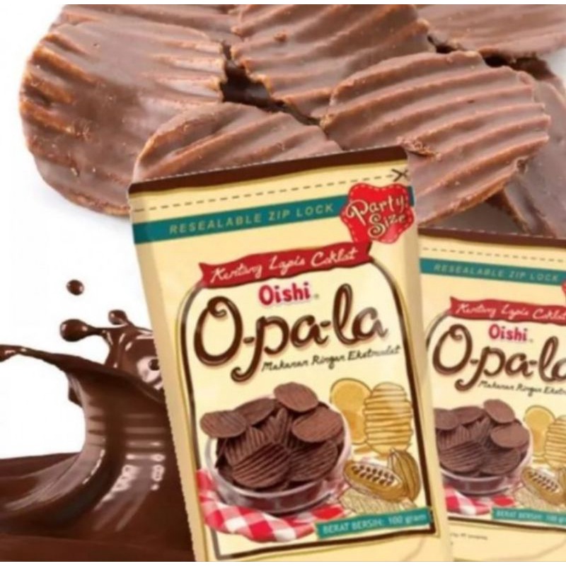 Oishi Opala Chocolate Potato Chips (100gm) NATIONWIDE DELIVERY Snack ...
