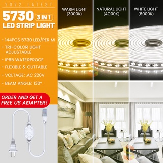 3In1 Strip Light LED String Lights Waterproof 3/5/10/20M 220V for Room ...