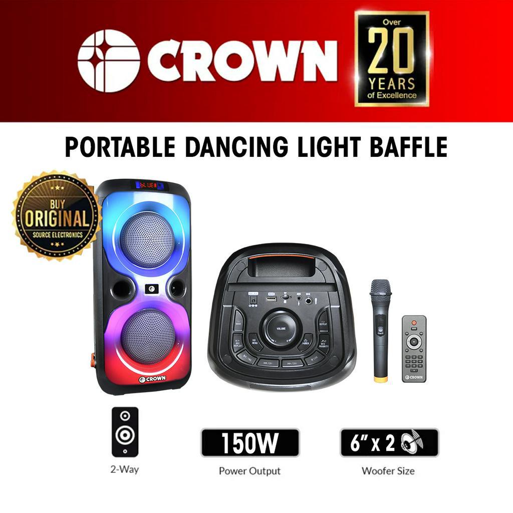 Crown PD-662 Professional Portable Audio Speaker With Lights | Shopee ...