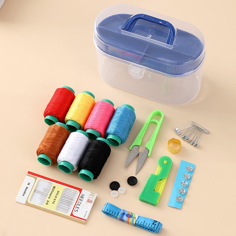 24-piece Sewing Box Sewing Kit Suit Portable Needle Wire Sewing Box ...