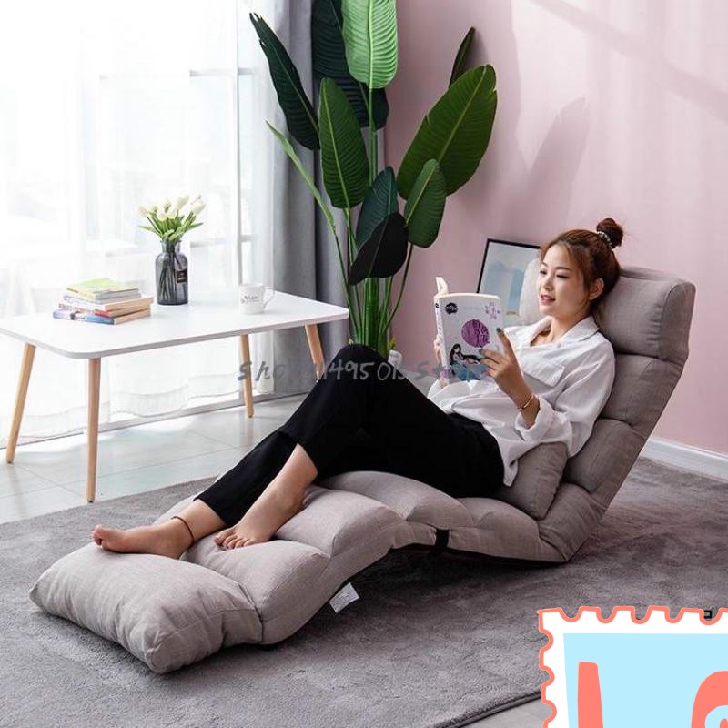 Reclining Chair Lazy Sofa Folding Bed Sheet Person Bedroom Balcony Bay ...