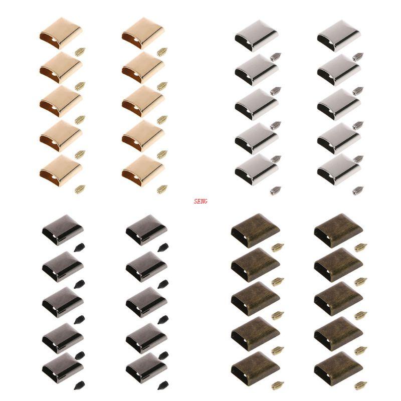 seng 10pcs Leather Craft DIY Metal Zipper Tail Clips Buckle Stop Tail ...