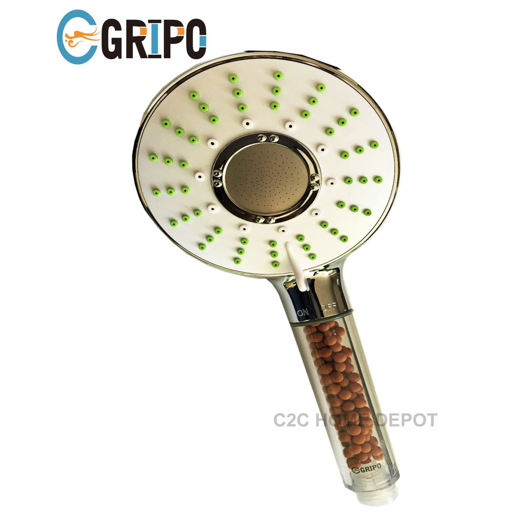 GRIPO genuine hydrotherapy high quality shower head (GR1300) | Shopee ...