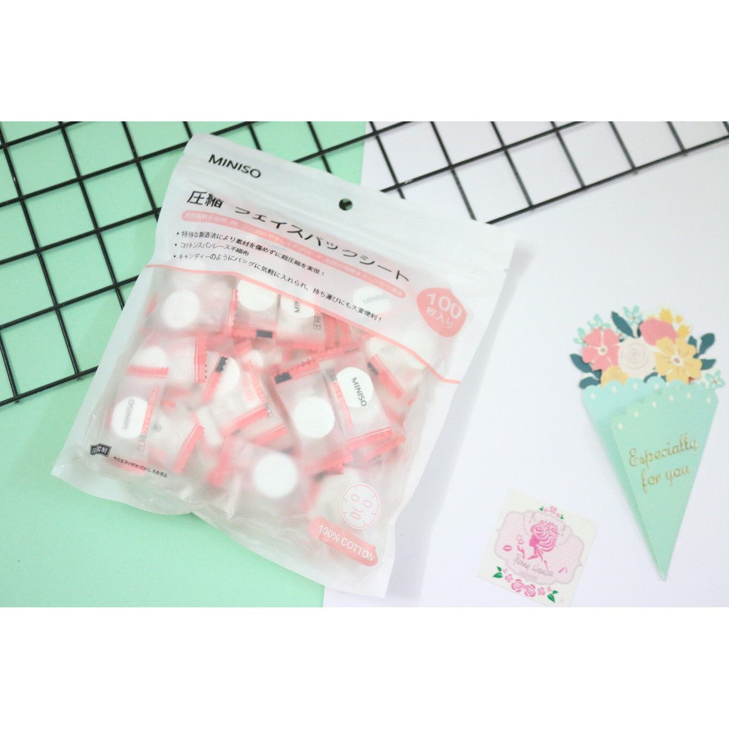 Miniso Tablet Mask (100 Tablets) | Shopee Philippines
