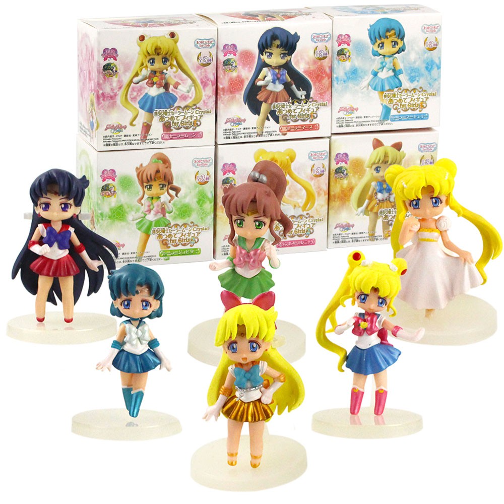6pcs/set Princess Serenity Sailor Jupiter Venus Mercury Mars Sailor ...