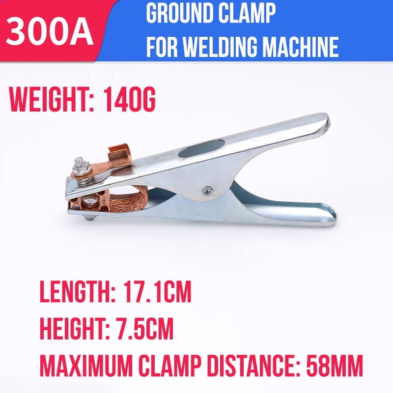 Arrow 300 & 500 Amp Welding Cable Earth Clamp Earth Ground Manual ...