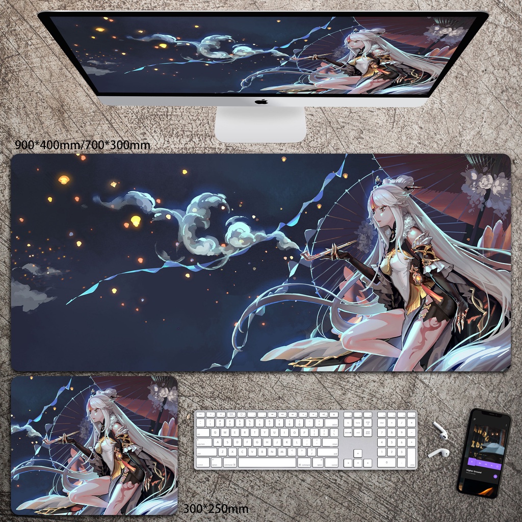 Full Character Mouse Pad Walnut Table Mat Gan Yu Game Genshin Impact ...