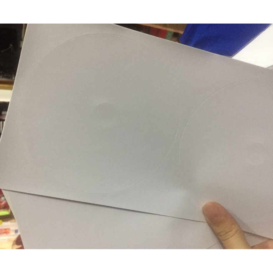 CD/DVD Label Sticker MATTE Texture 50sheets/100circles | Shopee Philippines