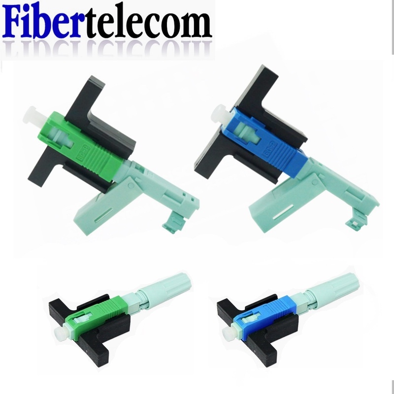 FTTH SC UPC Optical Fiber Quick Connector SC FTTH Fiber Optic Fast Connector Embedded High ...