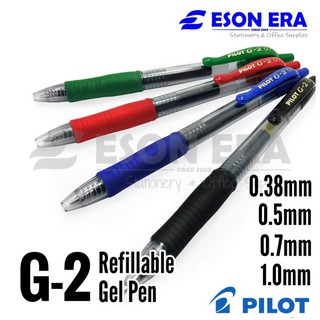Pilot G-2 Gel Pen Refillable Retractable 0.38mm / 0.5mm / 0.7mm / 1.0mm ...