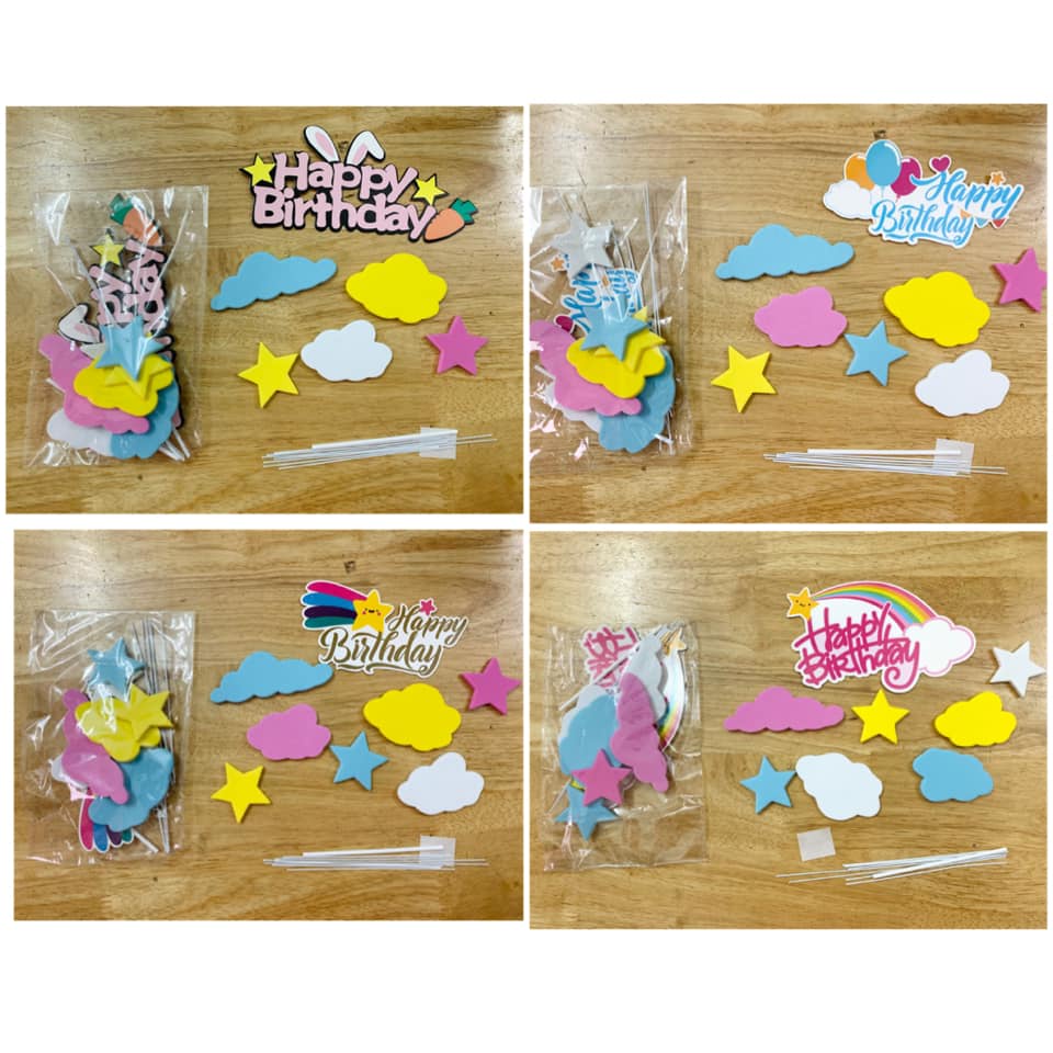 Birthday cake decoration set | Shopee Philippines
