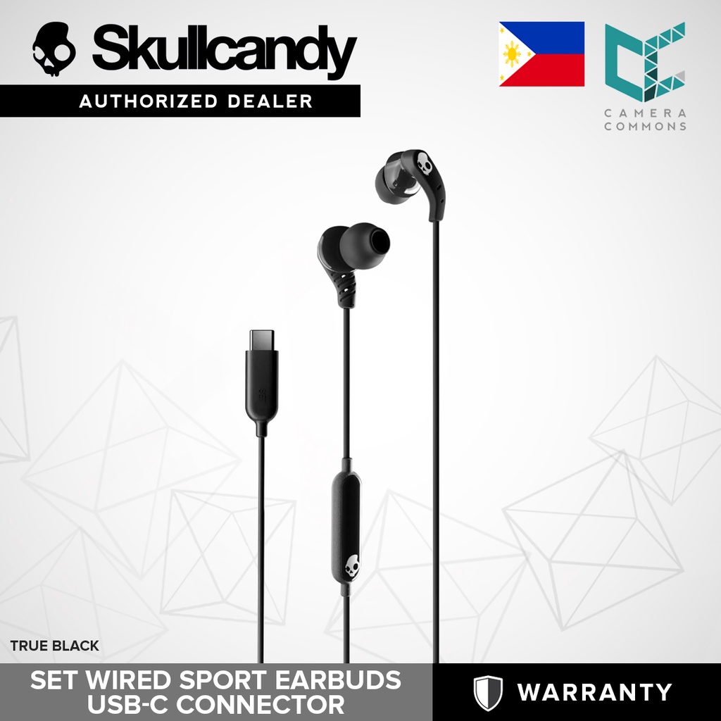 SkullCandy Set Wired Sport In-Ear Earbuds with USB-C Type C Connector ...
