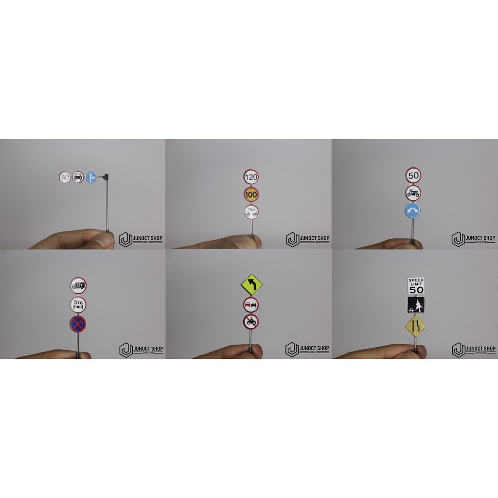 Miniature Road Signs 1:64 Iron Plastic Cool Details DIORAMA MAKER ...