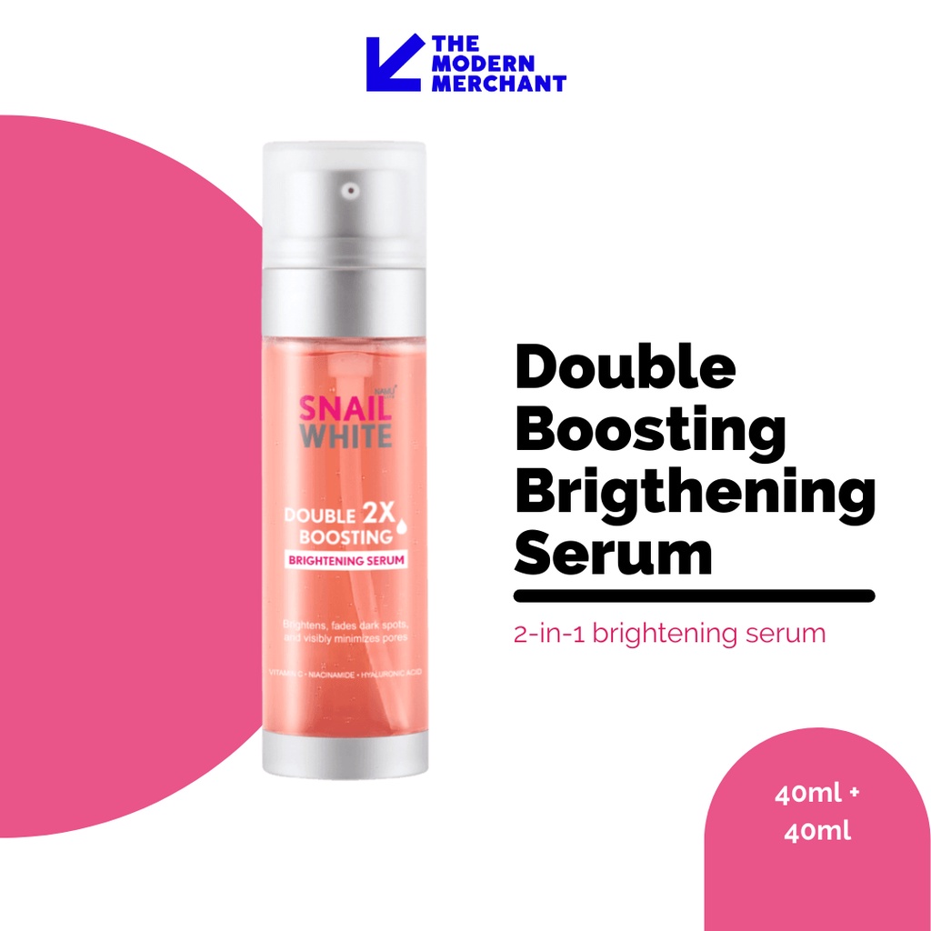 SNAILWHITE Double Boosting Brightening Serum 40ml + 40ml | Shopee Philippines