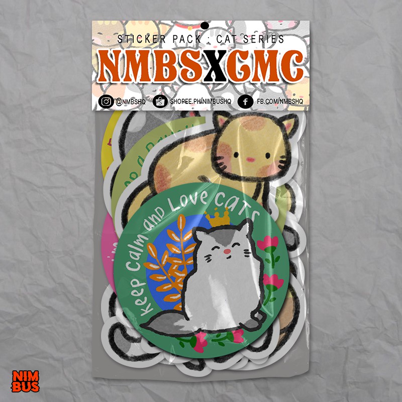 CAT SERIES | Nimbus X Artist Sticker Pack | Shopee Philippines