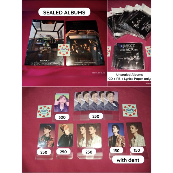 EXO - DFTF ALBUMS ( Unsealed ) Jewel Case and Xiumin AR PC Photocard ...