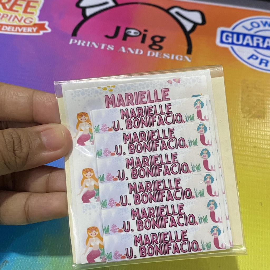 MERMAID Subject Stickers / Pencil Stickers for Back to School ...