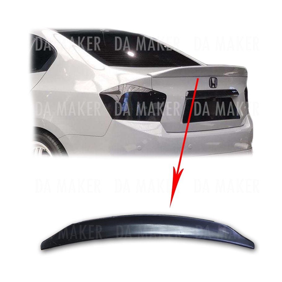 HONDA CITY GM2 08-13 DUCKTAIL SPOILER SHORT SPOILER DUCK TAIL 2008 2009 ...