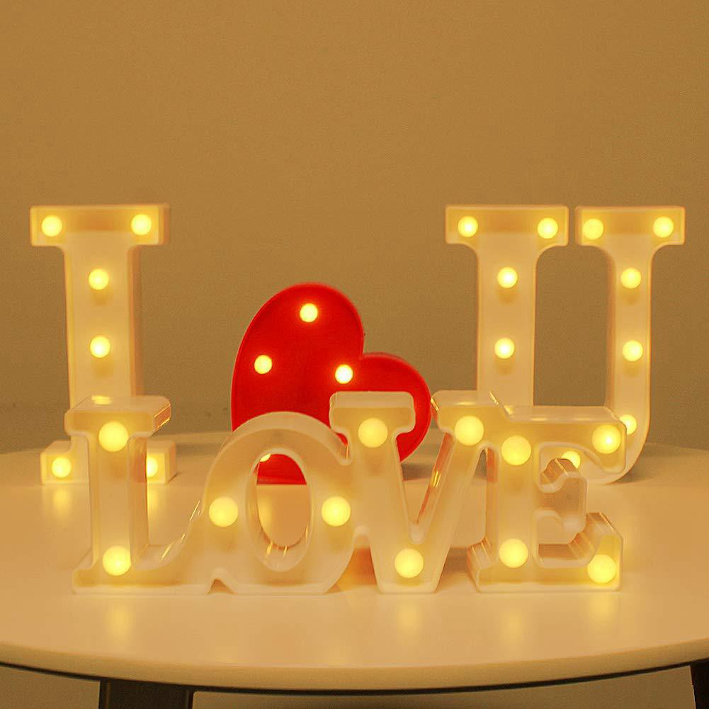 【Fast Delivery】A-Z 3d Letter LED Alphabet Decor Lamp Letter Light Party ...