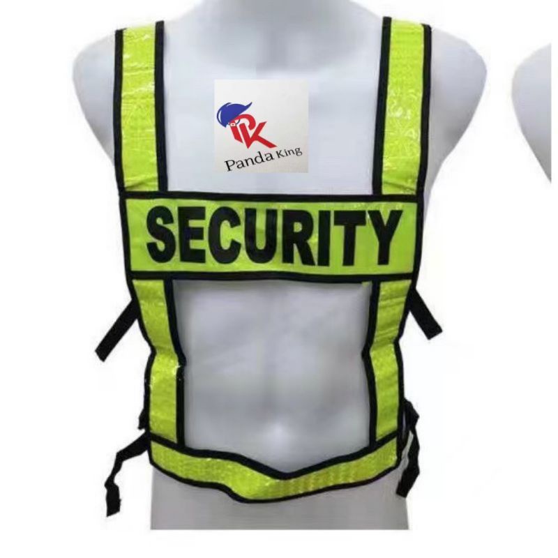 Security on duty traffic association management reflective vest ...