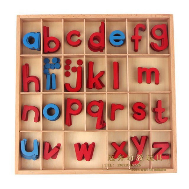 Montessori Movable Alphabets Box Letters Wooden for Children ...