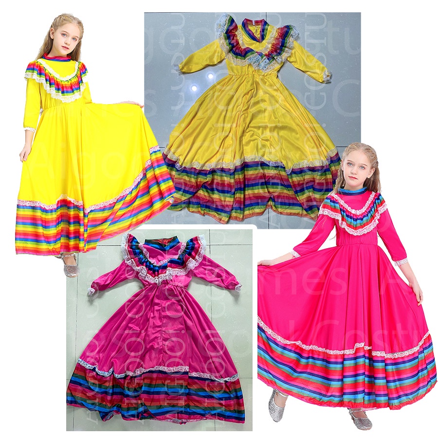 United Nations Mexico Girl Costume UN Dress for Kids Girls Mexican ...
