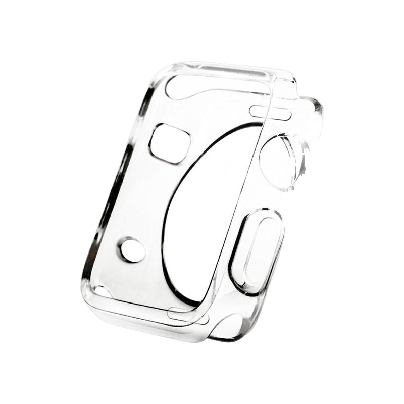 Clear Casing for Smart Watch Series 7 6 SE 5 4 3 2 1 Protective Soft ...